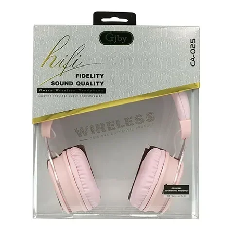 Ασύρματα Ακουστικά Bluetooth Gjby CA-025 On Ear - Ροζ | G for Gadget