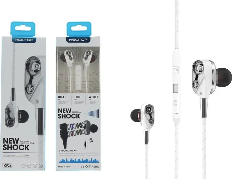 Newtop Ακουστικά CF26 Λευκό | G for Gadget