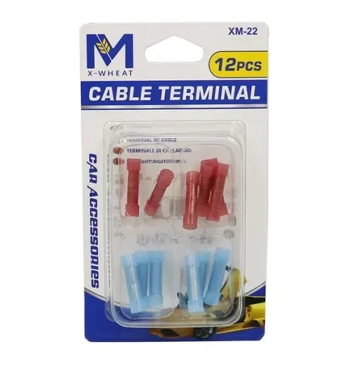 Ακροδέκτες σύνδεσμοι καλωδίων σετ 12 τεμάχια με μόνωση XM-22 | G for Gadget