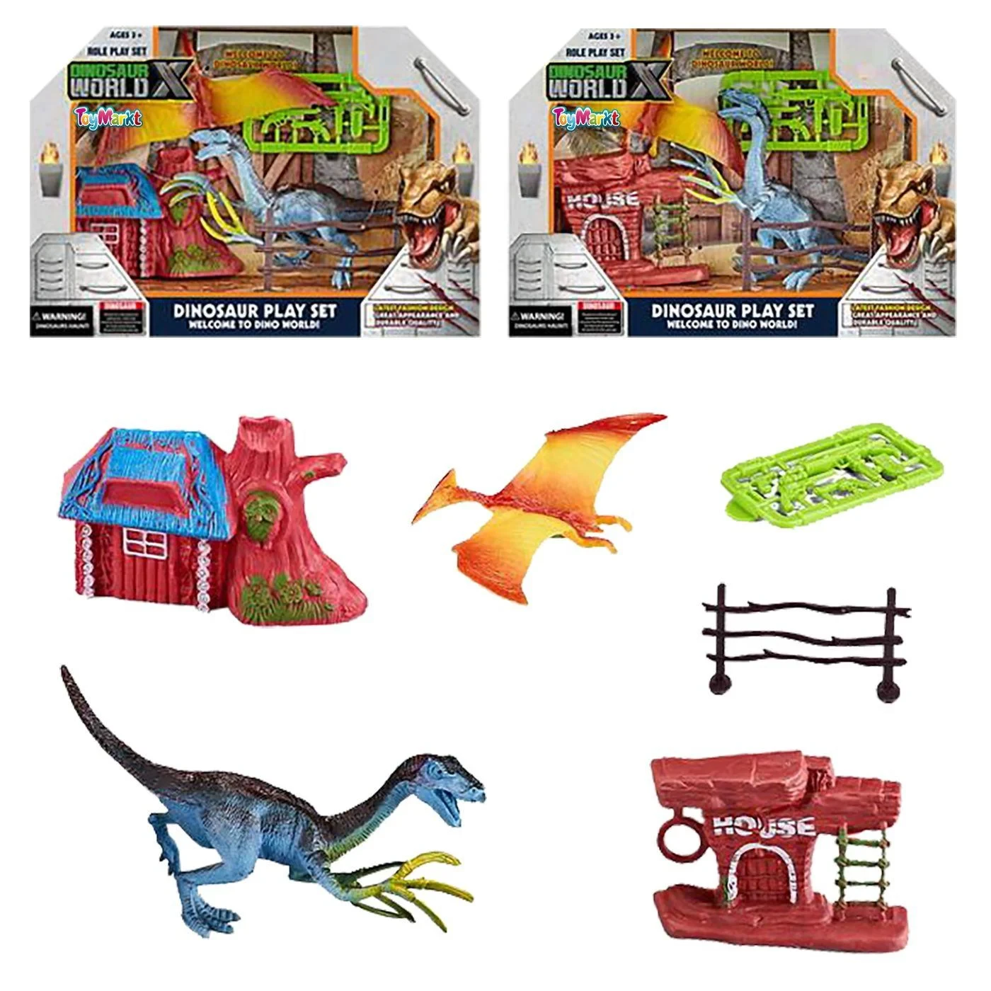 ΔΕΙΝΟΣΑΥΡΟΙ & ΣΠΙΤΑΚΙΑ ΚΟΥΤΙ DINOSAUR WORLD 24x17x7cm ToyMarkt 913386 ...
