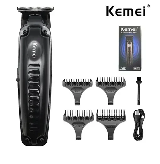 Επαναφορτιζόμενη ξυριστική μηχανή Kemei KM-1579 μαύρη | G for Gadget