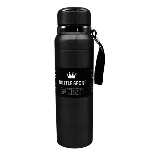 Μπουκάλι θερμός με ιμάντα μεταφοράς 1000ml JB-6060 μαύρος | G for Gadget