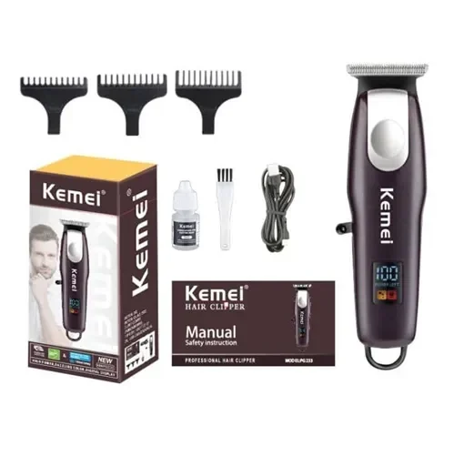 Επαναφορτιζόμενη κουρευτική μηχανή Kemei KM-PG233 | G for Gadget