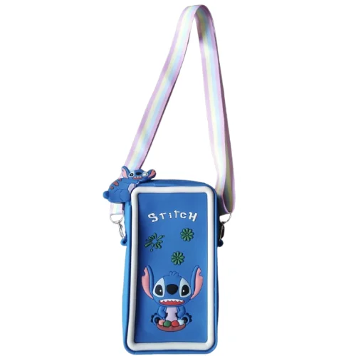 Παιδικό Τσαντάκι Σιλικόνης Ώμου για Κινητό - Stitch - Μπλε | G for Gadget