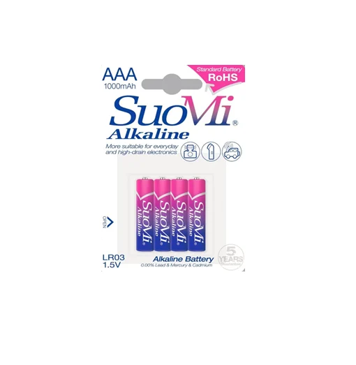 Μπαταρίες Suomi Αλκαλικές ΑΑA 1000mAh 4τμχ 1.5V | G for Gadget