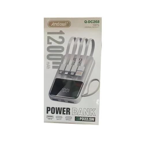 Power Bank γρήγορης φόρτισης 12000mAh 22.5W Andowl Q-DC268 | G for Gadget